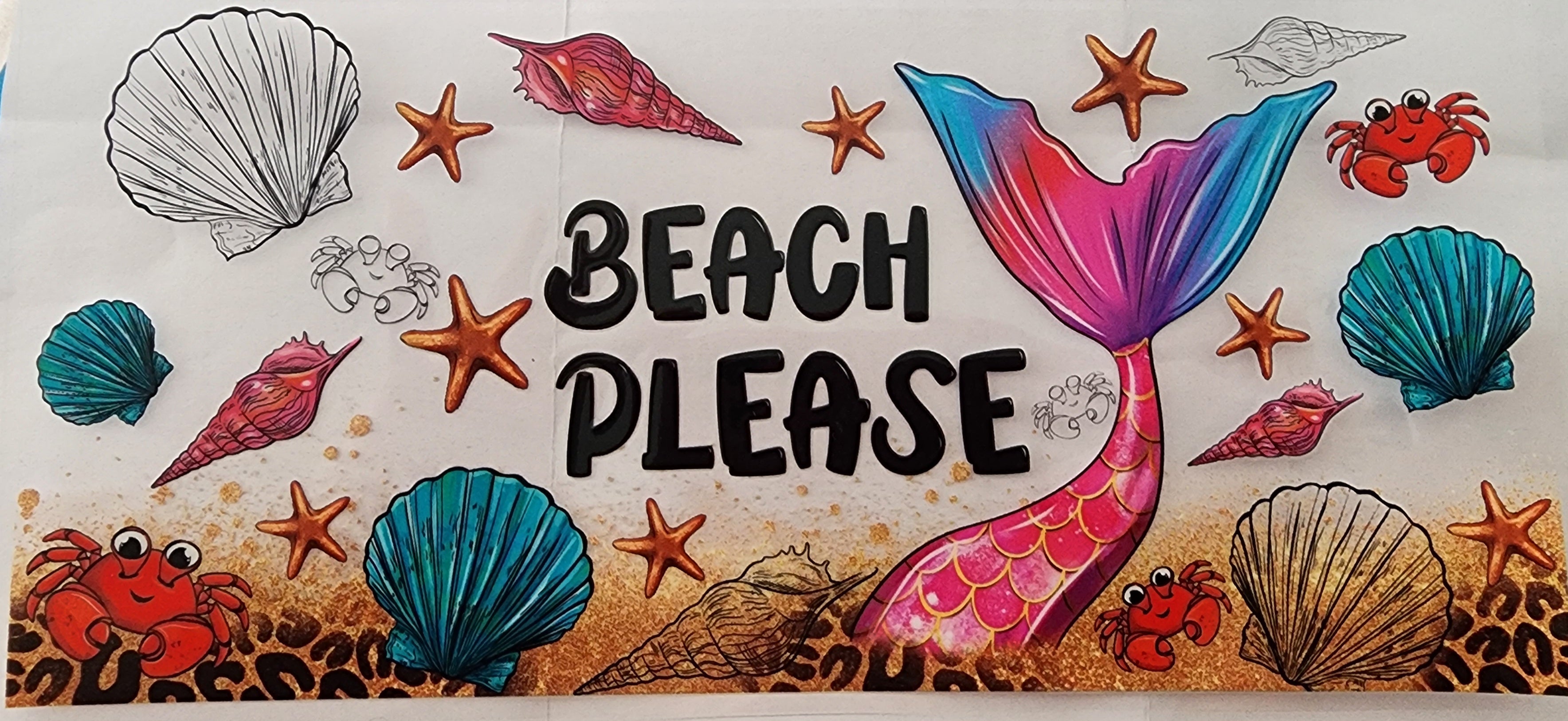 285-Beach Please Decal – Divine Customs